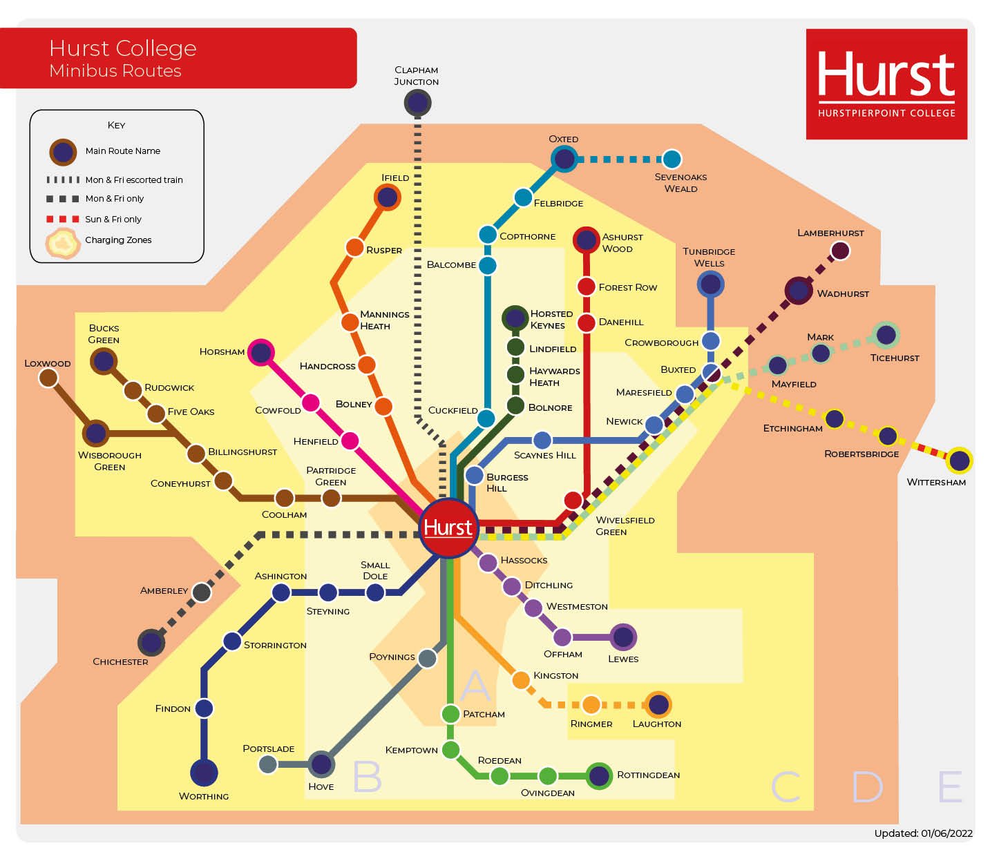 Hurstpierpoint College | About Hurst - Our Bus Routes